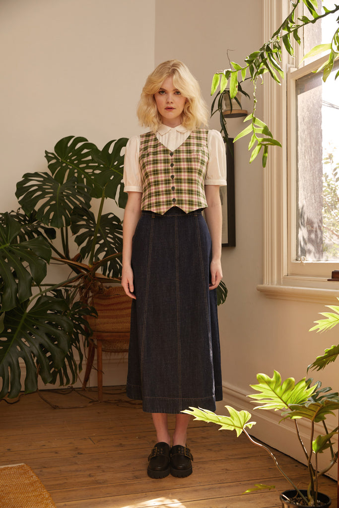 Hazel Check Vest – Dangerfield