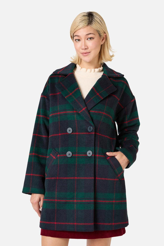 Harper Check Cosy Coat – Dangerfield