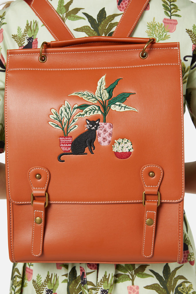 Cat Embroidered Backpack – Dangerfield