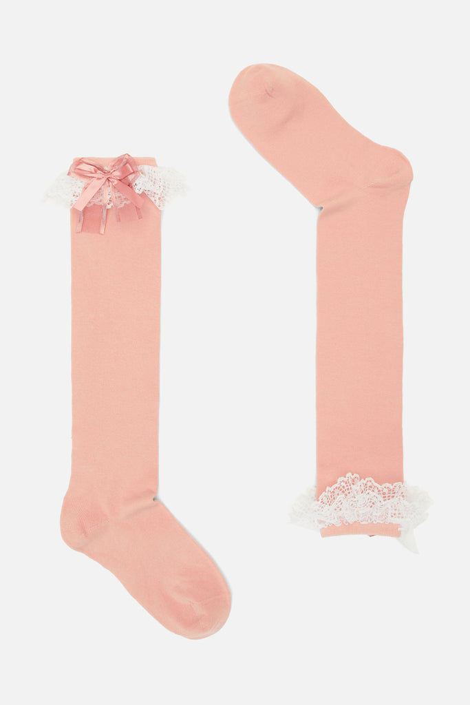 Frill & Bow Knee Socks – Dangerfield