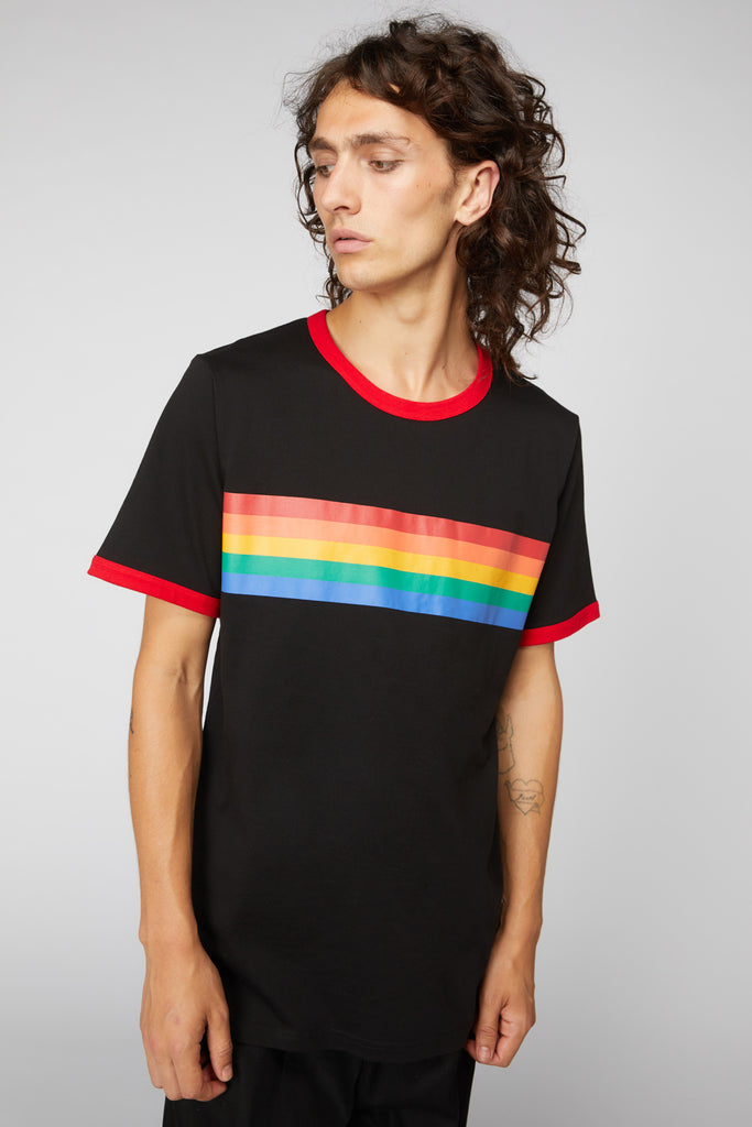 Dangerfield - 70S Rainbow Ringer Tee