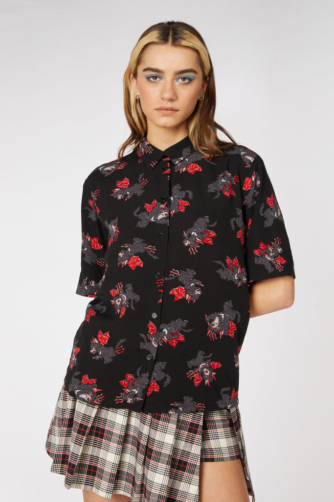 Dangerfield - Devil Loose Viscose Blouse