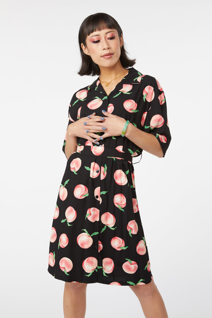 Dangerfield - Peachy Viscose Shirt Dress