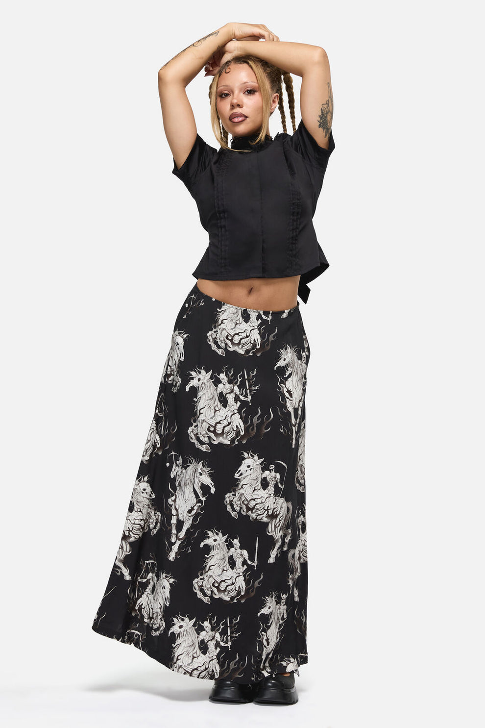 Apocalypse Goth Midi Skirt – Dangerfield