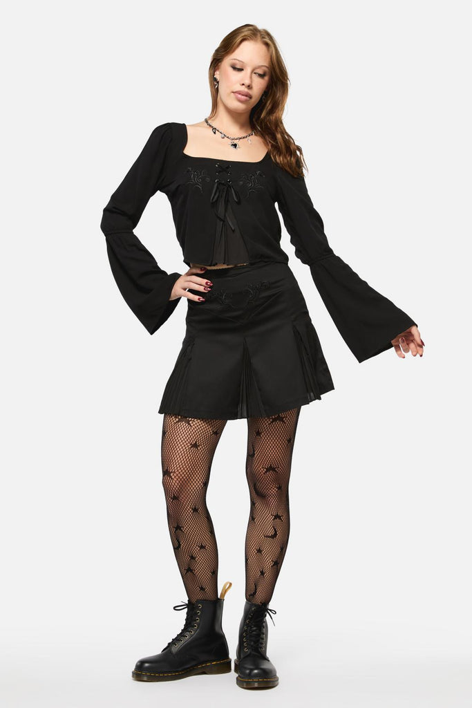 Filigree Pleat Goth Top – Dangerfield
