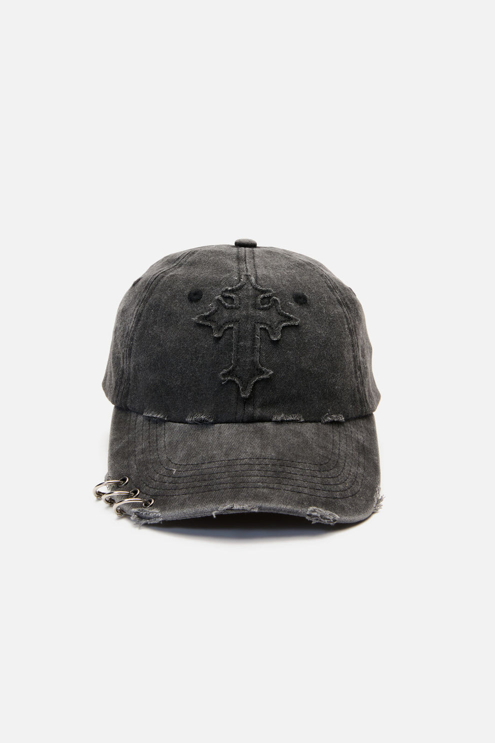 Pierced & Distressed Cross Cap – Dangerfield