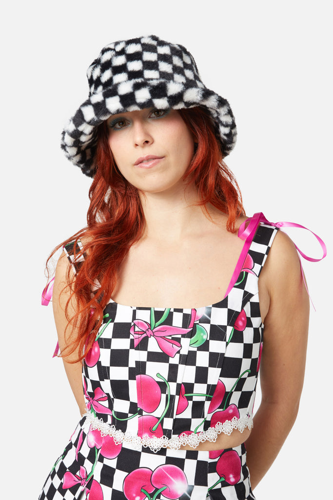Fluffy Check Hat – Dangerfield