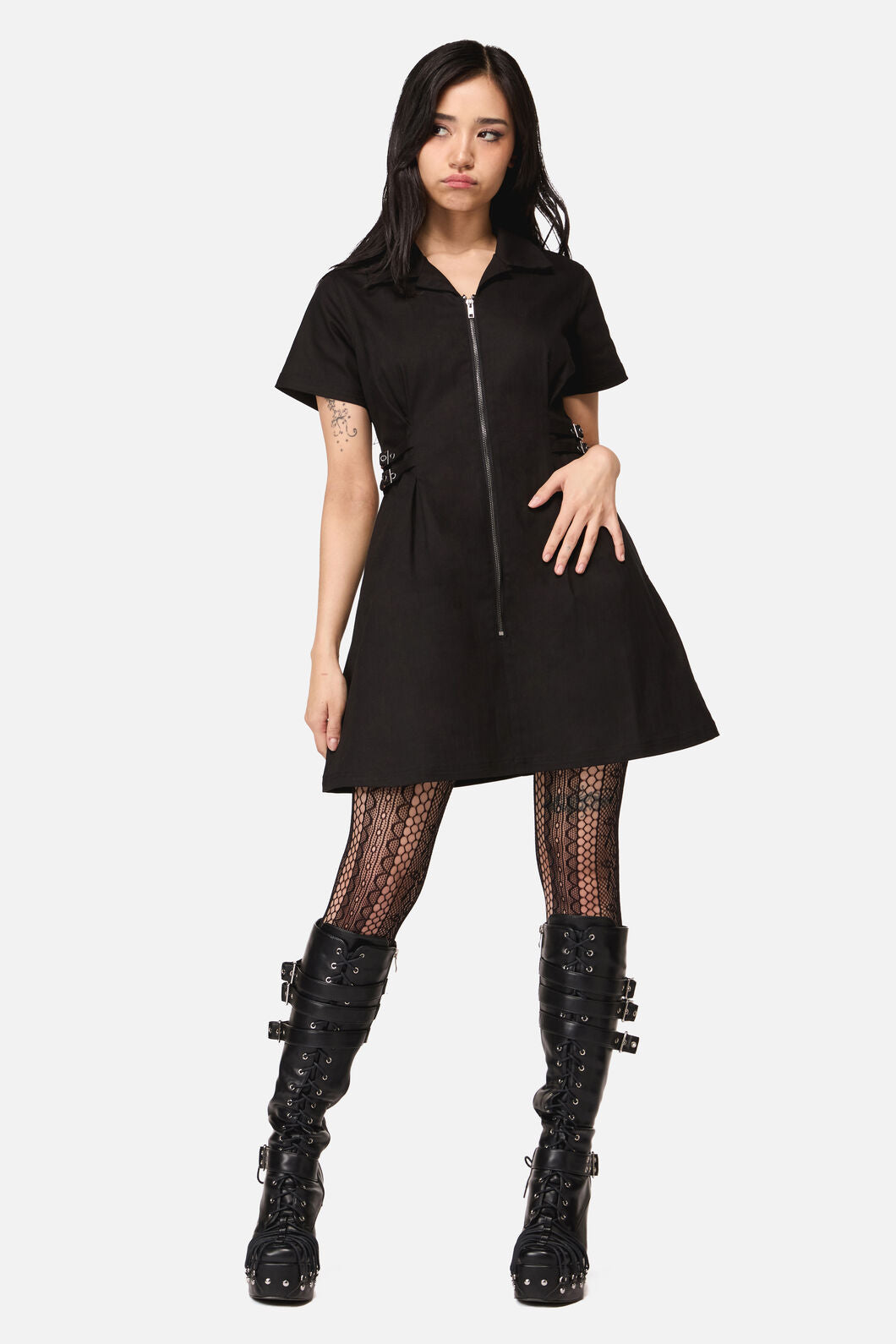 Buckled Goth Trim Dress – Dangerfield