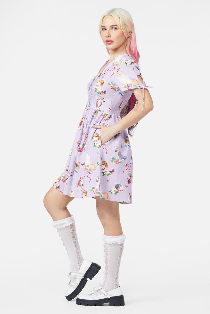 Kitsch Kitty Print Dress – Dangerfield