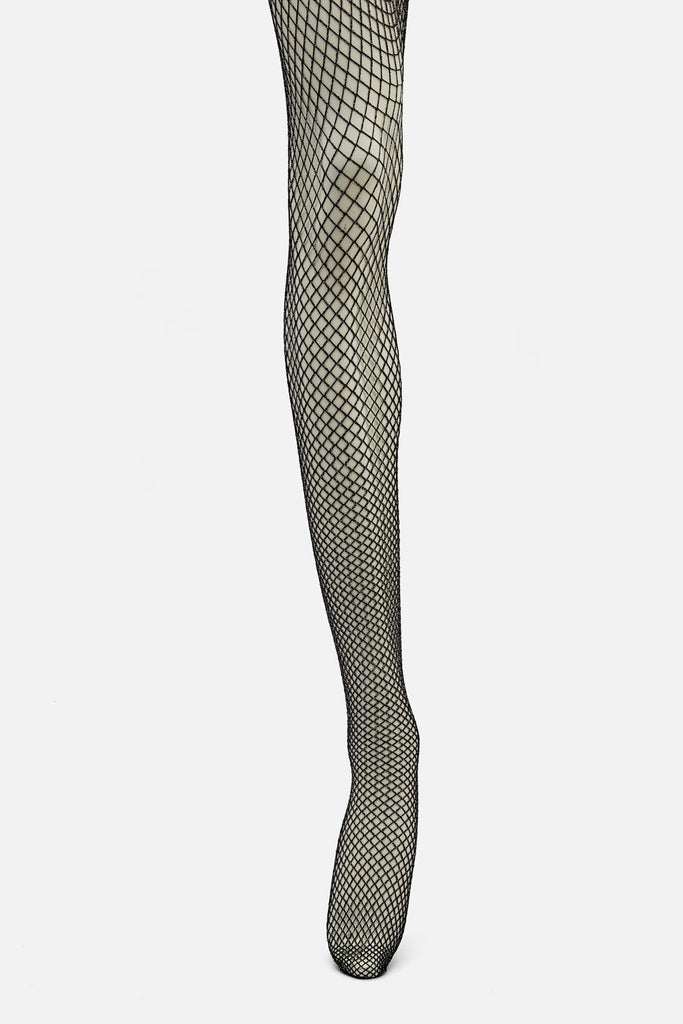 Silver Glitter Fishnets – Dangerfield