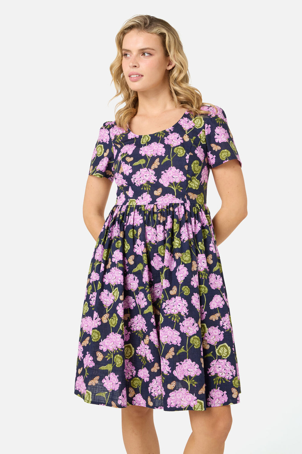 Geranium Flower Mini Dress – Dangerfield
