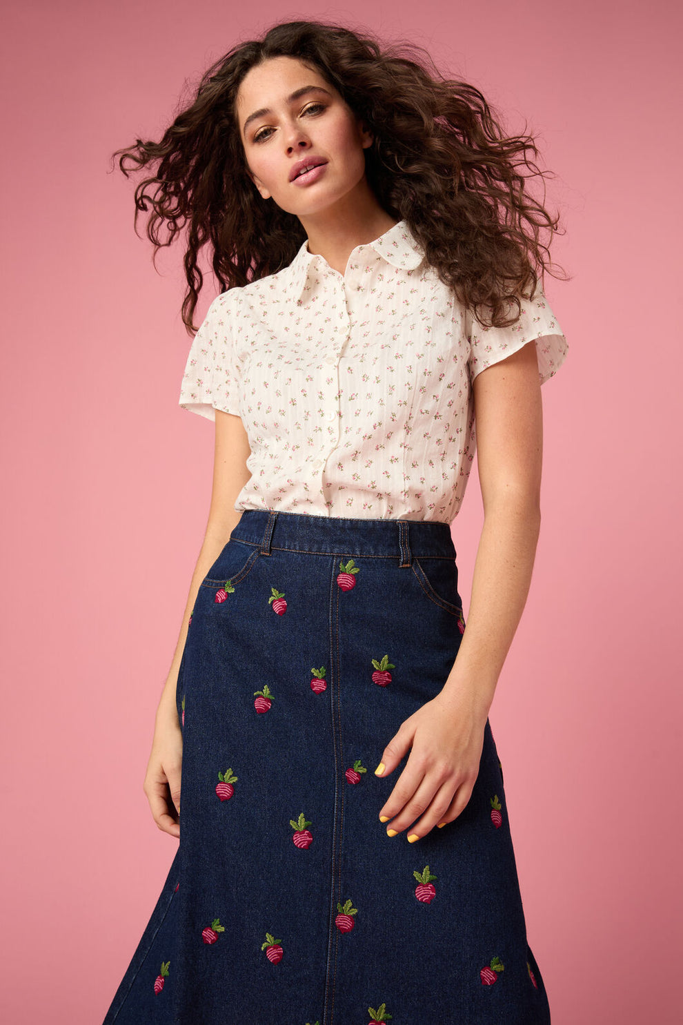 Spring Ditsy Cotton Blouse – Dangerfield