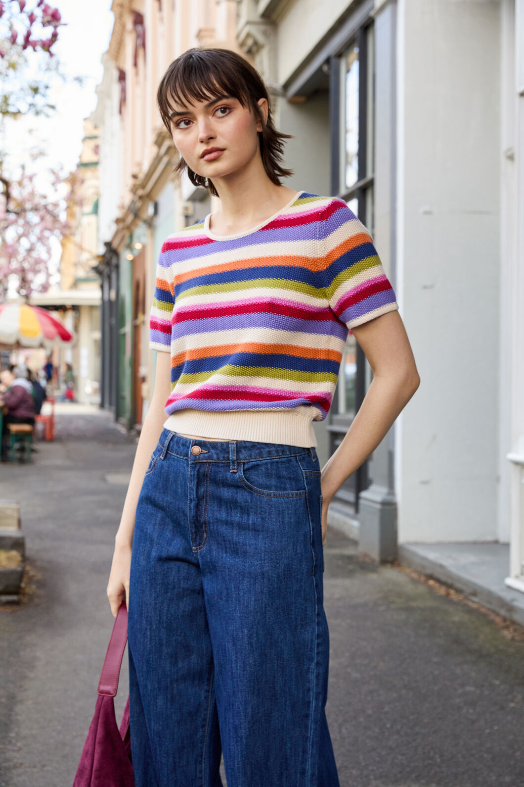 Perri Stripe Knit Top – Dangerfield