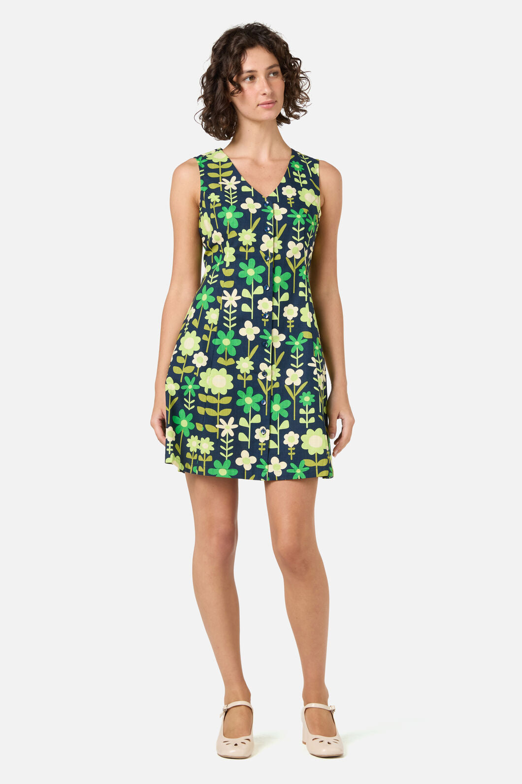 Penny 60's Button Front Dress – Dangerfield