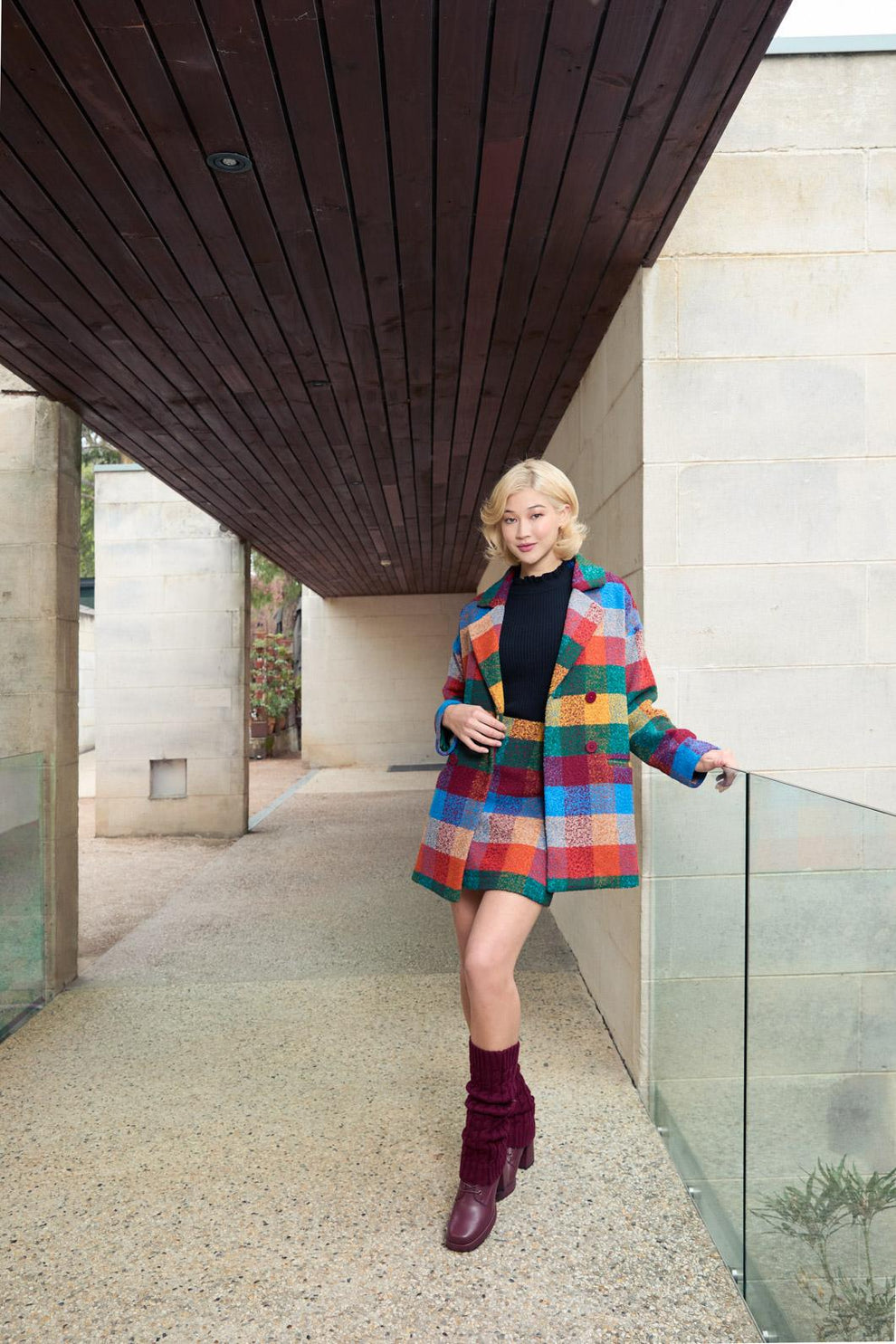 Milly Bright Check Skirt – Dangerfield