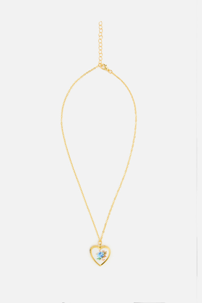 Blue Flower Vintage Locket – Dangerfield