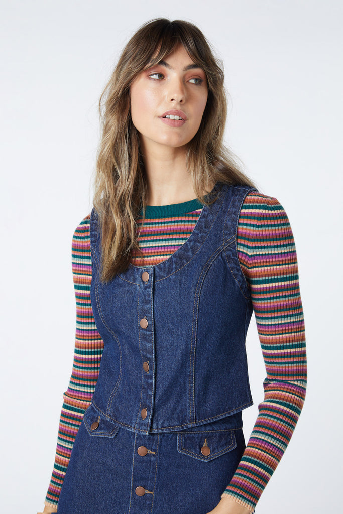 April Denim Vest – Dangerfield