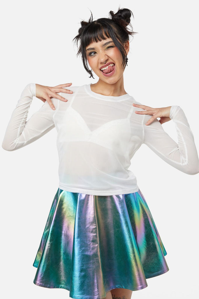 Basic Mesh Long Sleeve Top – Dangerfield