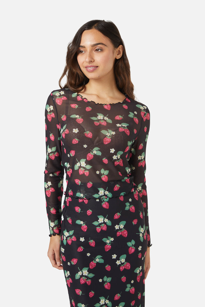 Strawberry Mesh Top – Dangerfield
