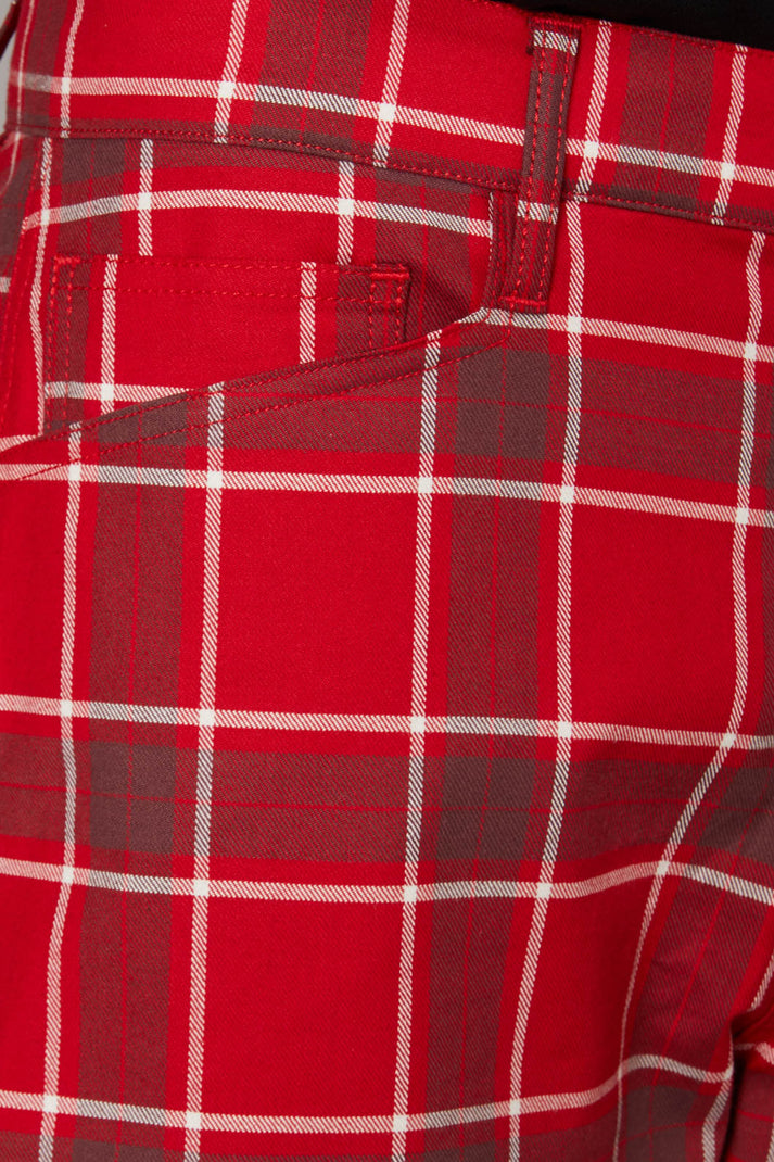 Dangerfield - Punk Red Tartan Unisex Short