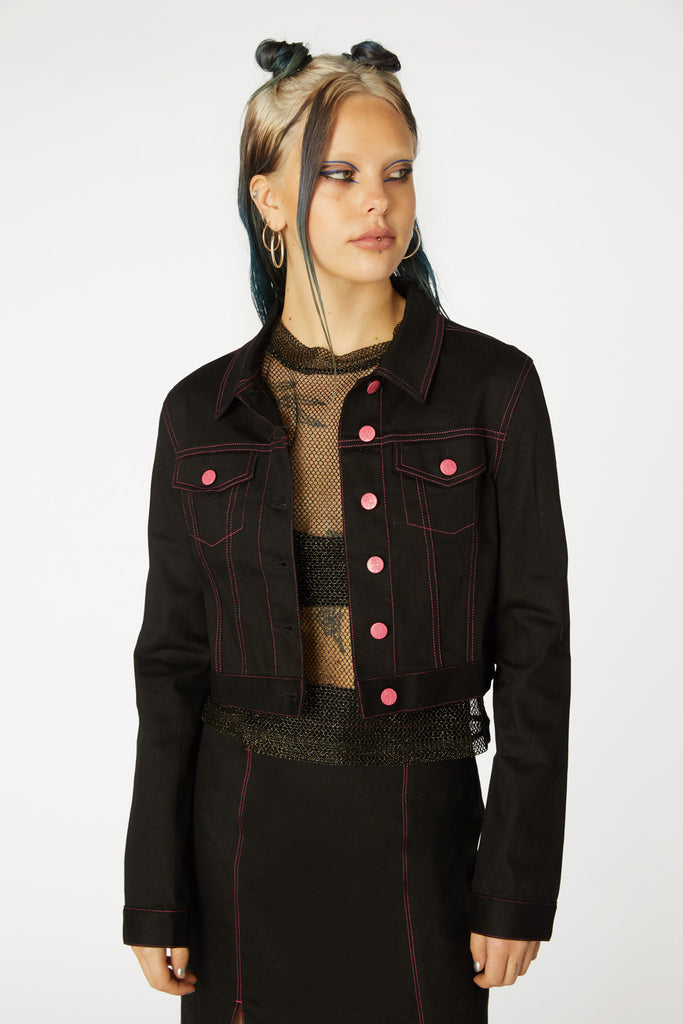 Dangerfield - Contrast Stitch Goth Jacket