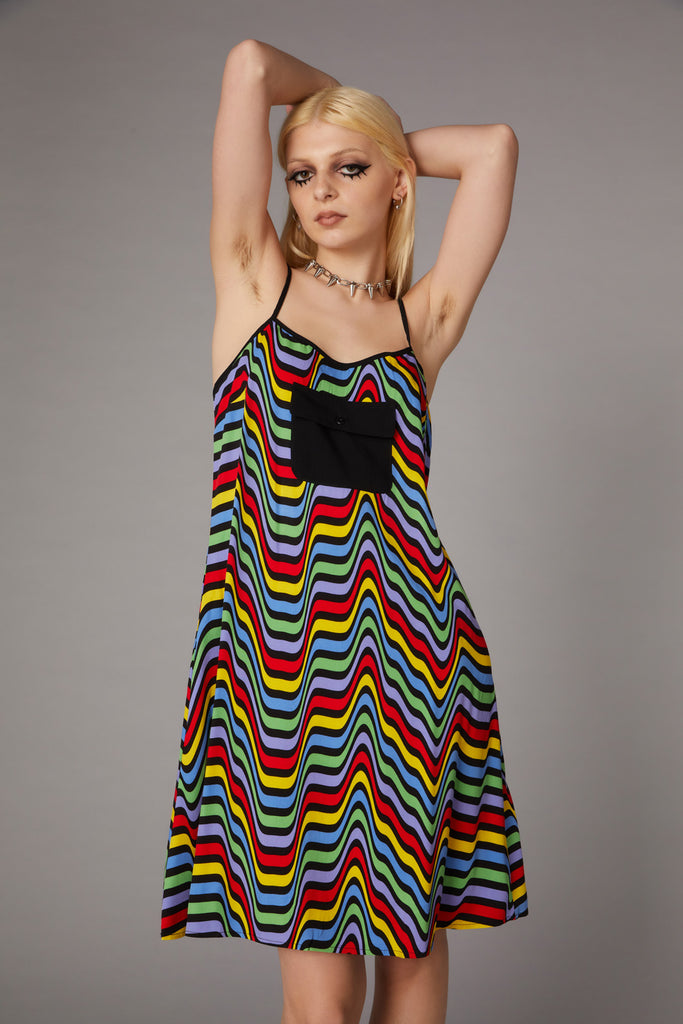 Dangerfield - Warped Print Dress