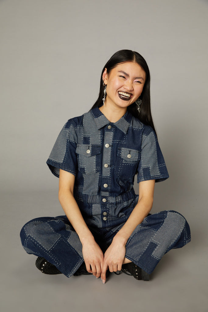 Dangerfield - Patchwork Denim Boilersuit