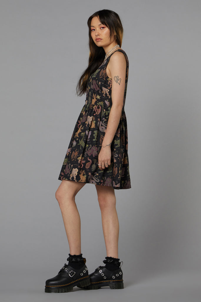 Cryptid Print Dress – Dangerfield