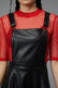 Flamin Embossed Pu Pinafore – Dangerfield