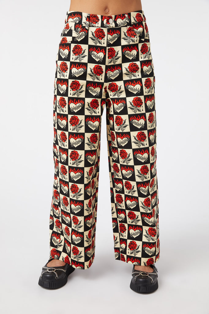 Guilded Heart & Rose Pant – Dangerfield