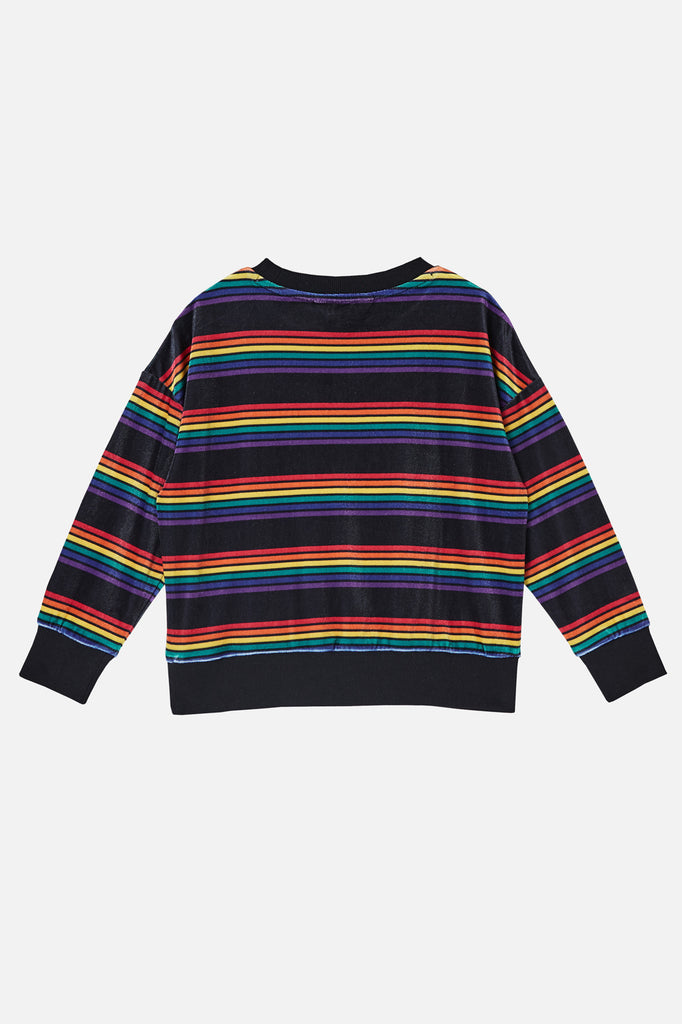Dangerfield - Velour Kids Rainbow Sweater
