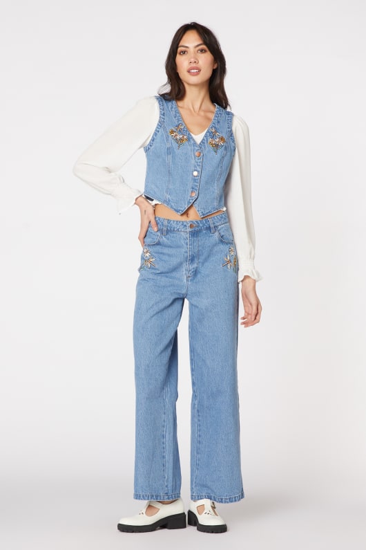 Dangerfield - Penny Native Jean Vest