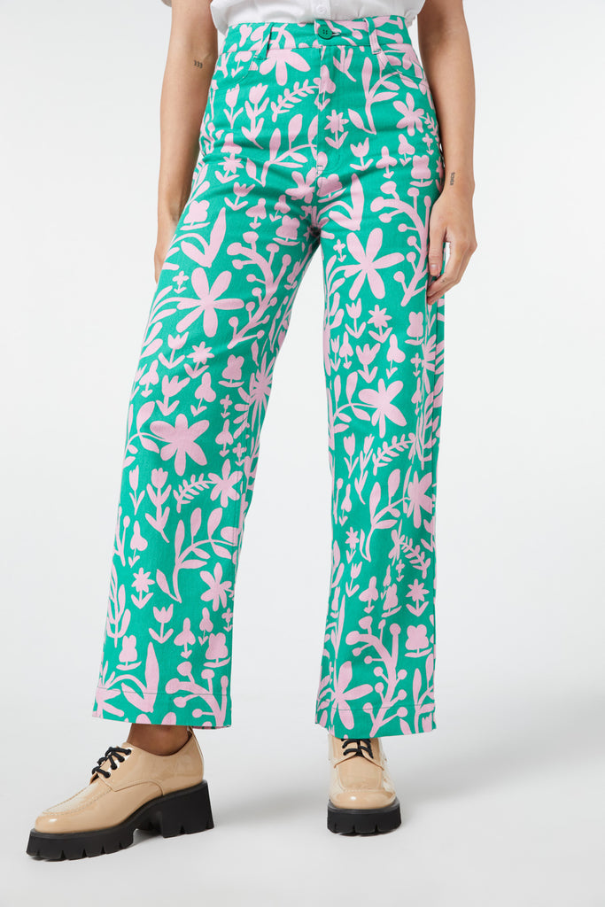 Della Floral Printed Jean – Dangerfield