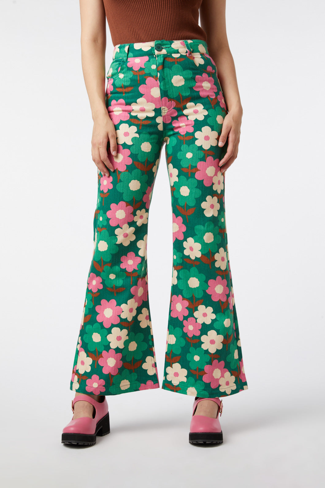 Renee Floral Flare Jean – Dangerfield