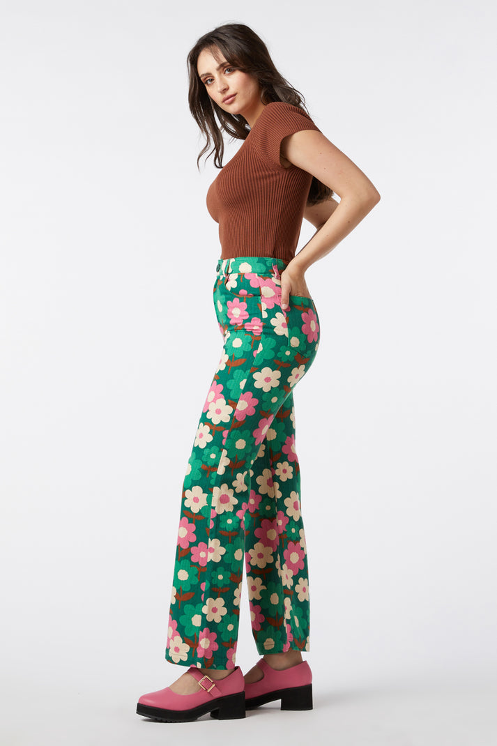 Renee Floral Flare Jean – Dangerfield