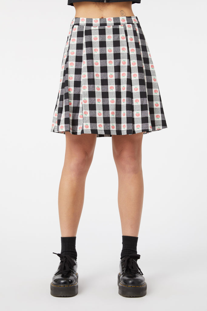 Dangerfield - Gingham Peach Mini Skirt